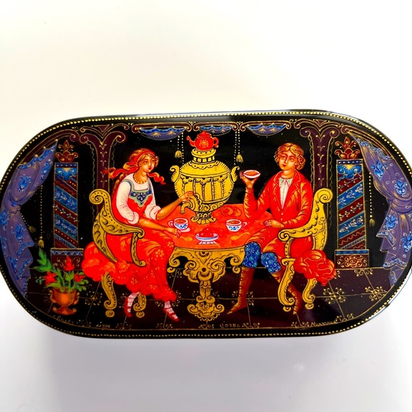 Accents | Signed Vintage Lacquer Palekh Box | Poshmark
